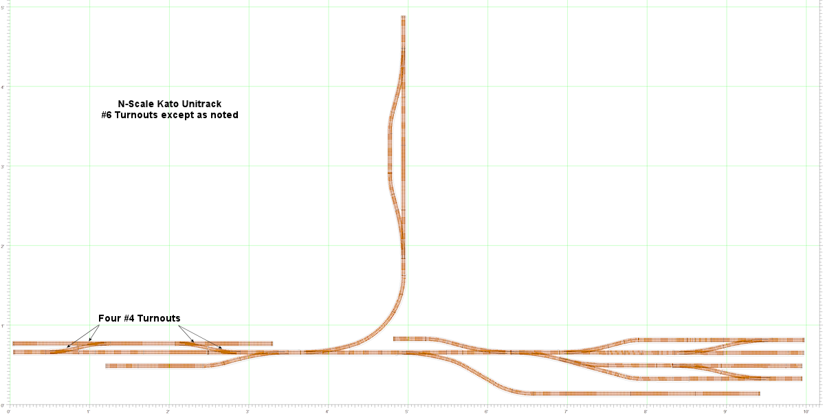 N scale point to point layout design | TrainBoard.com - The Internet's Original
